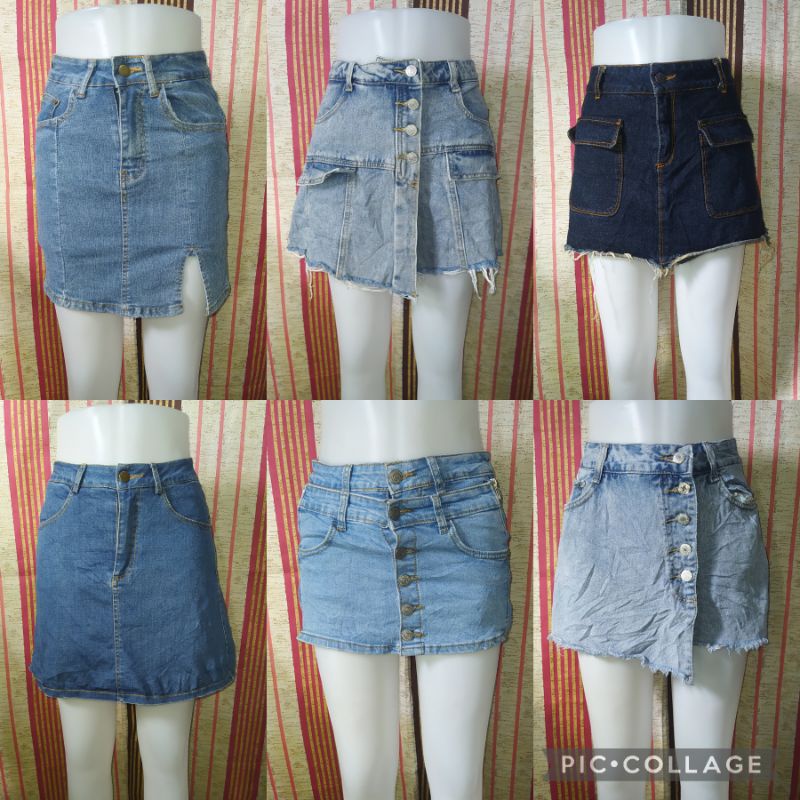 Denim Skort/Palda-Short (PRELOVED)New Arrivals | Shopee Philippines