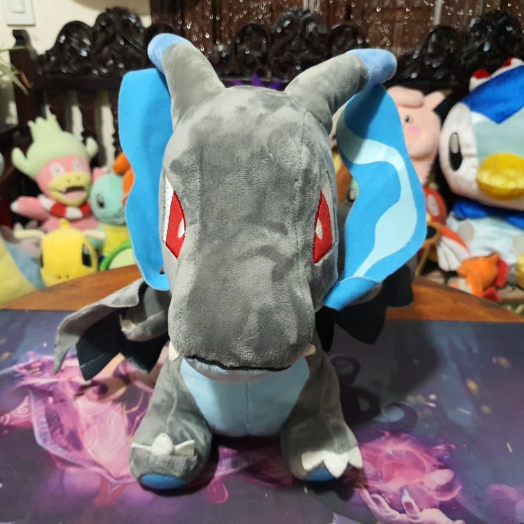 MEGA CHARIZARD X Pokemon Plushie (Regular Size) | Shopee Philippines