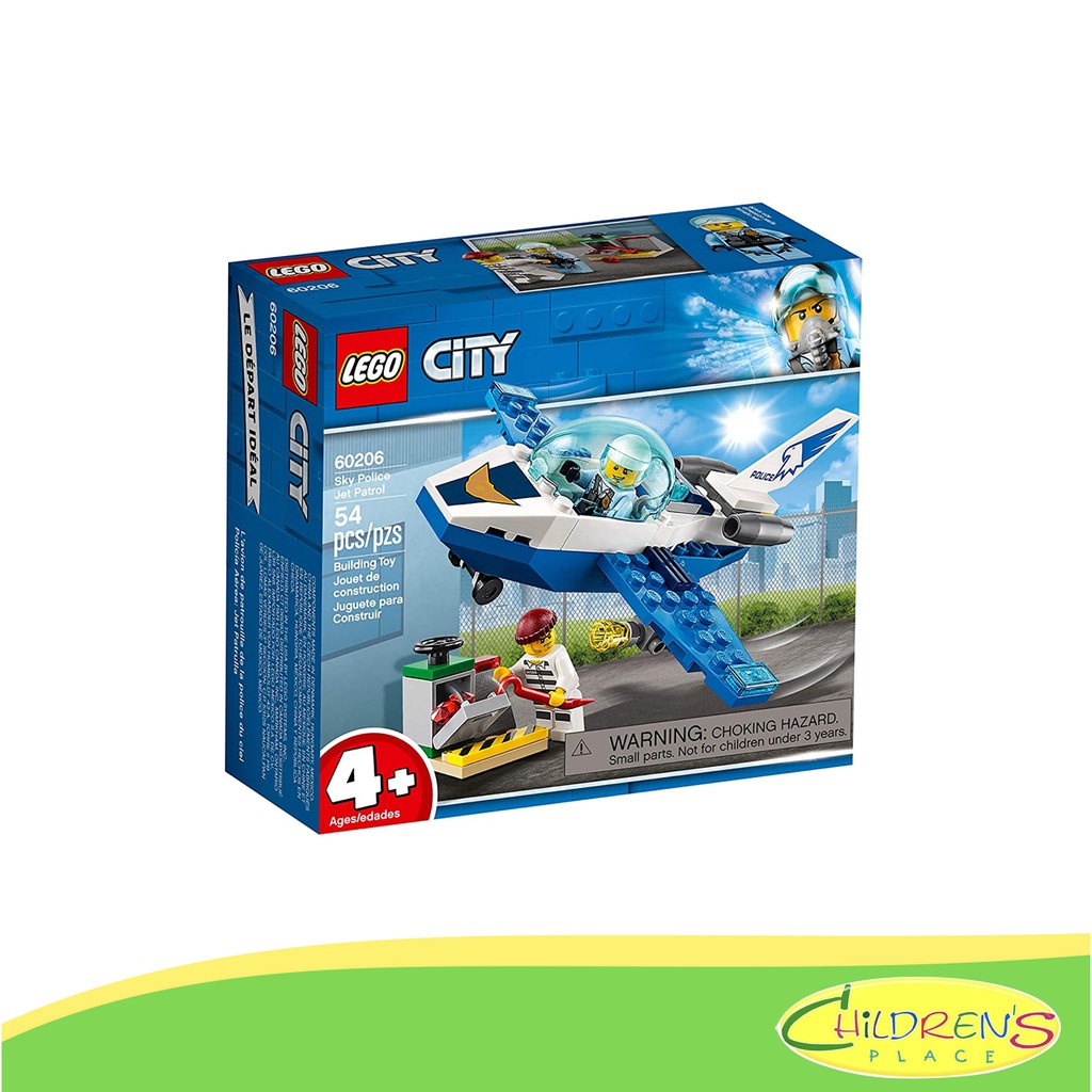 LEGO® City 60206 Sky Police Jet Patrol, Age 4+, Building Blocks (54pcs ...