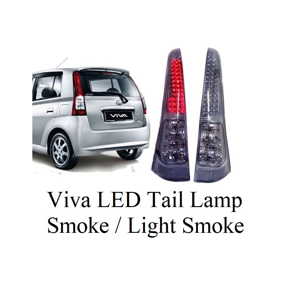 Perodua Viva Smoke Hitam Led Tail Lamp Lampu Belakang 2 pcs | Shopee ...