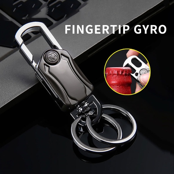 Modern Keychain for Men Keychains Silent Rotation Design with 360 ...