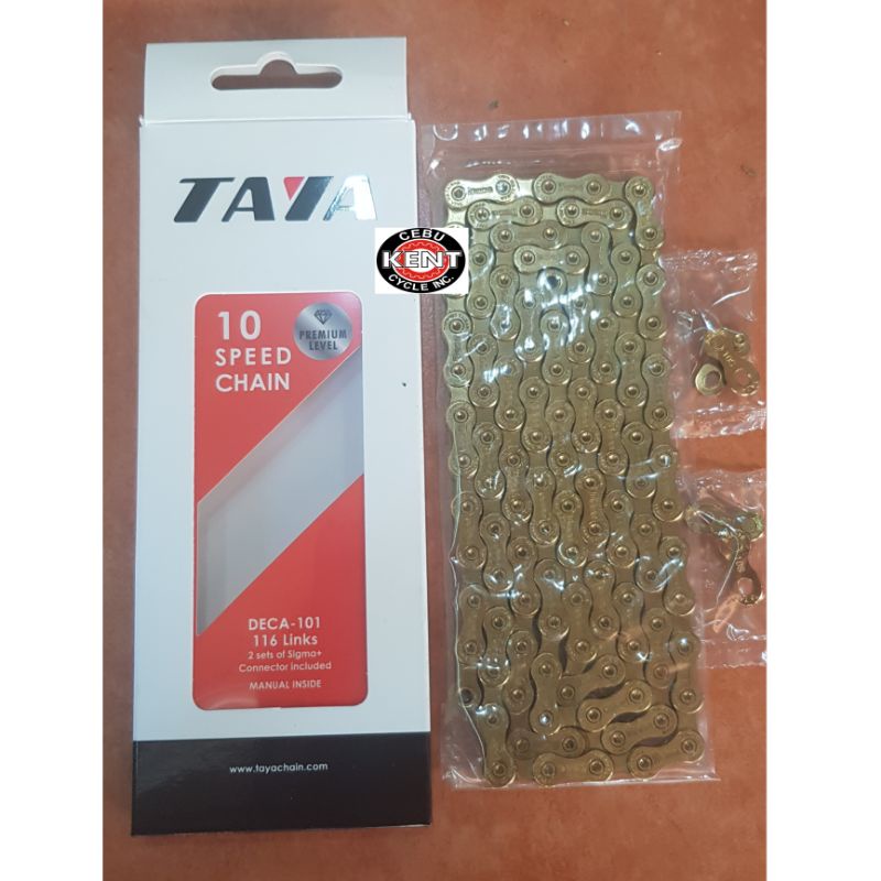 Original TAYA DECA 101 Chain 10 speed w 2 set missing link (Taiwan ...