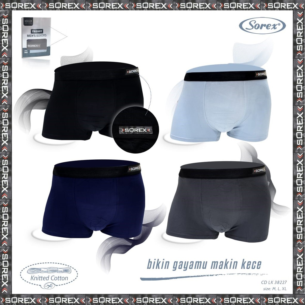 Sorex men's boxer underwear / cd 38227 | Shopee Philippines