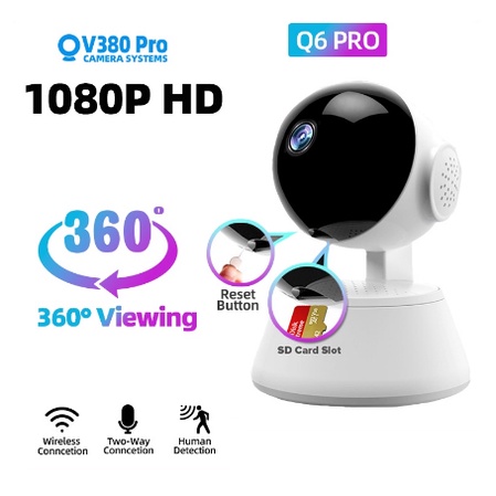 V380 Q6 Pro CCTV Camera Wifi Connect to Cellphone 1080P Smart Home ...