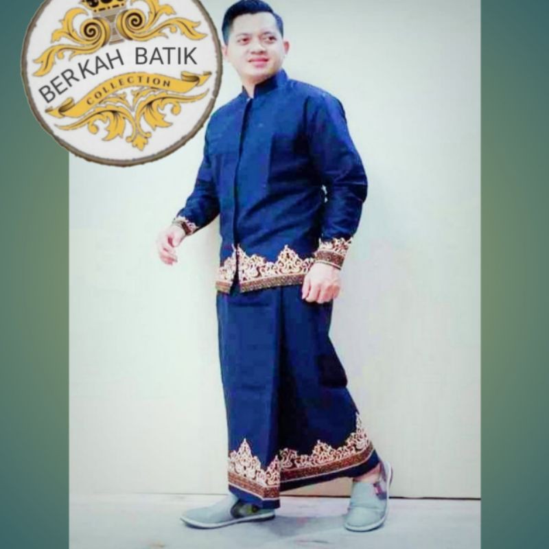 Solo batik sarong & koko full fur with long sleeves | Shopee Philippines