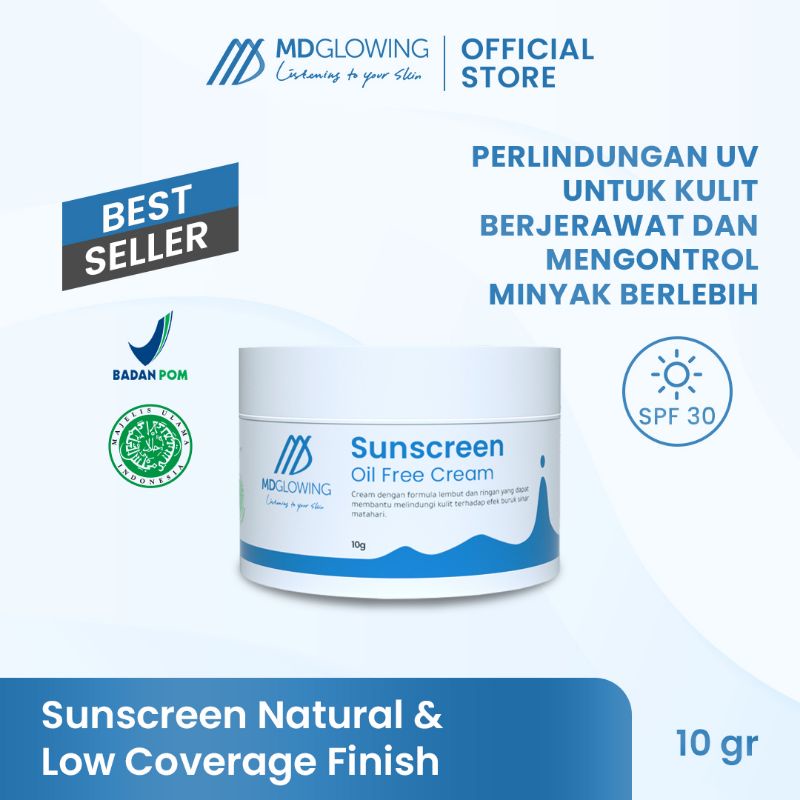 Md Glowing Sunscreen Oil Free (Sun Protection // Sun Block // Super UV ...