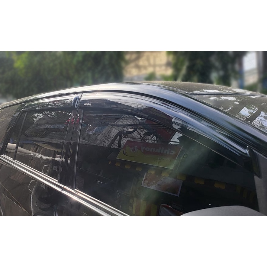 Toyota Innova 2005 to 2015 Black Rain Gutter Door Visor | Shopee ...