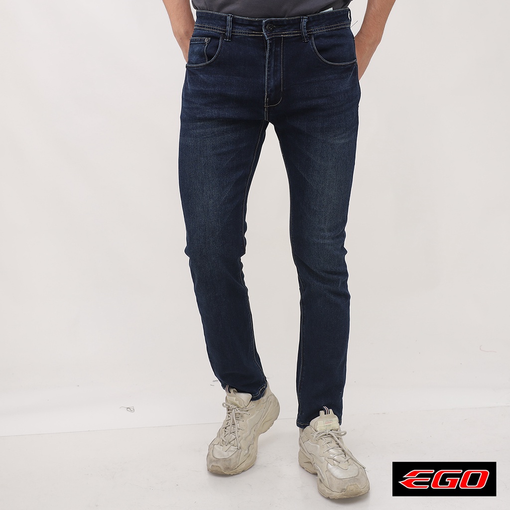 Ego Denim Pants Reg. Tapered ESB17-0016 (Enz. Ws/ Mild Wshkr/ F.Sftnr ...