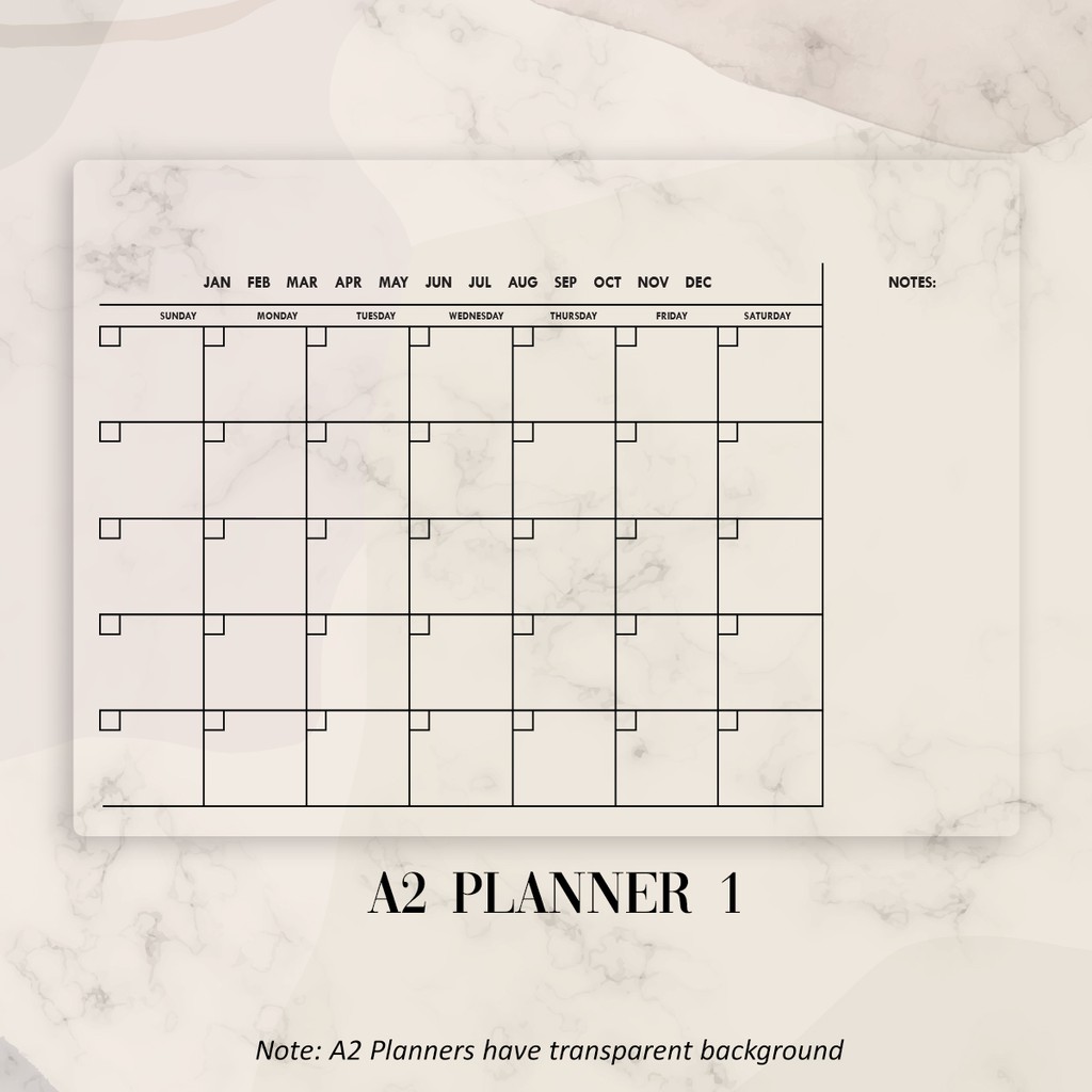 A2 Acrylic Planner (3mm thickness) | Shopee Philippines