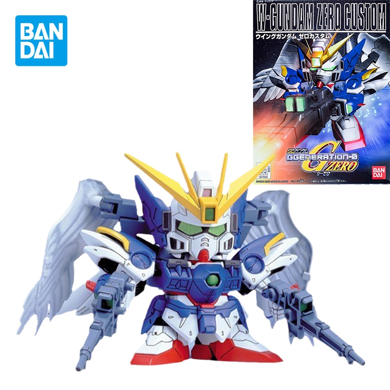 Bandai Original Gundam Model Kit Anime Figure SDBB Wing Gundam CUSTOM ...
