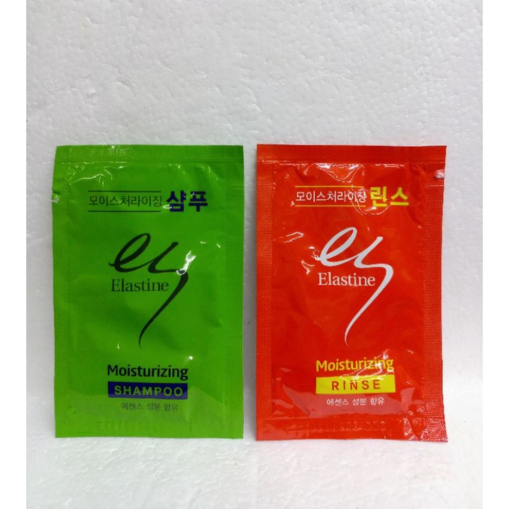 Elastine moisturizing shampoo & conditioner sachet 10ml | Shopee Philippines