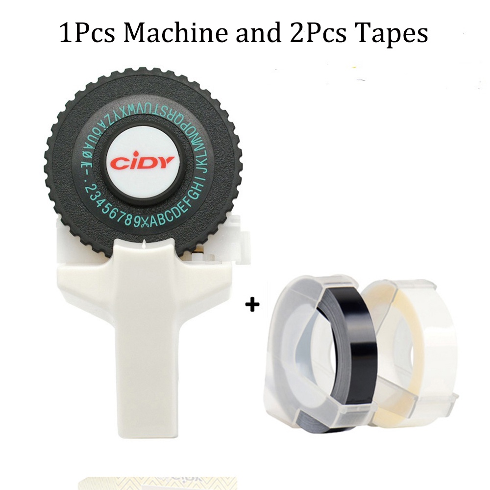 COD DIY Manual Embossing Label maker 3D 9mm embossing label tape fit ...
