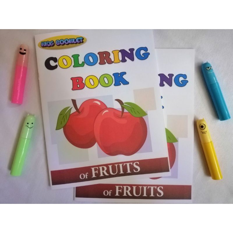 Coloring Book for Kids (26 pages) - Fruits/Vegetables/Wild Animals/Pet ...