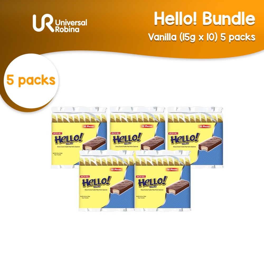 5 x Hello! Coated Vanilla (15g x 10) | Shopee Philippines