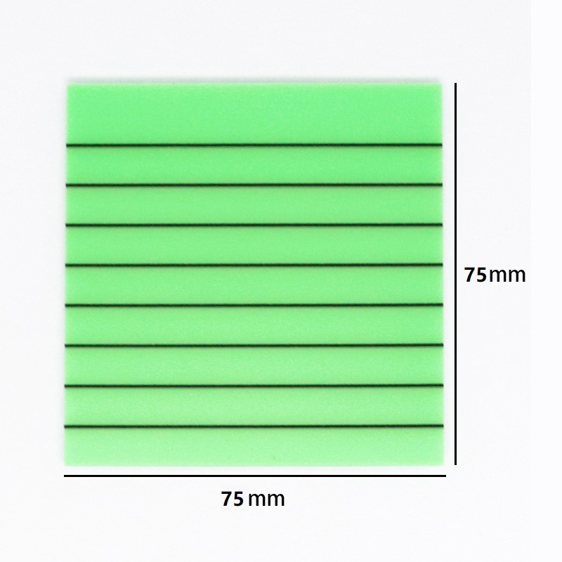 50 Sheets/Set Color PET Transparent Sticky Note Horizontal Line Index ...