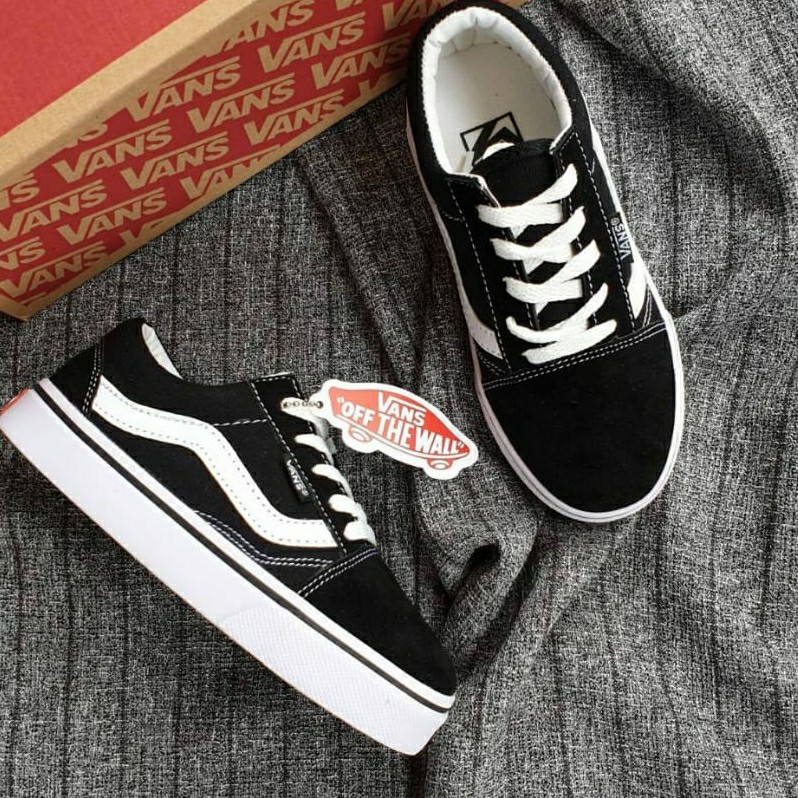 Vans Shoes Import KIDS JUNIOR IMUT Funny BLACK WHITE BLACK KADO ...