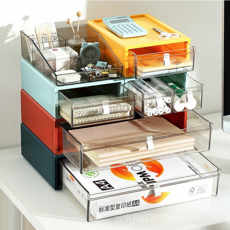 Storage Box Organizer Desk Stationery Stackable Table Ca00 | Shopee ...