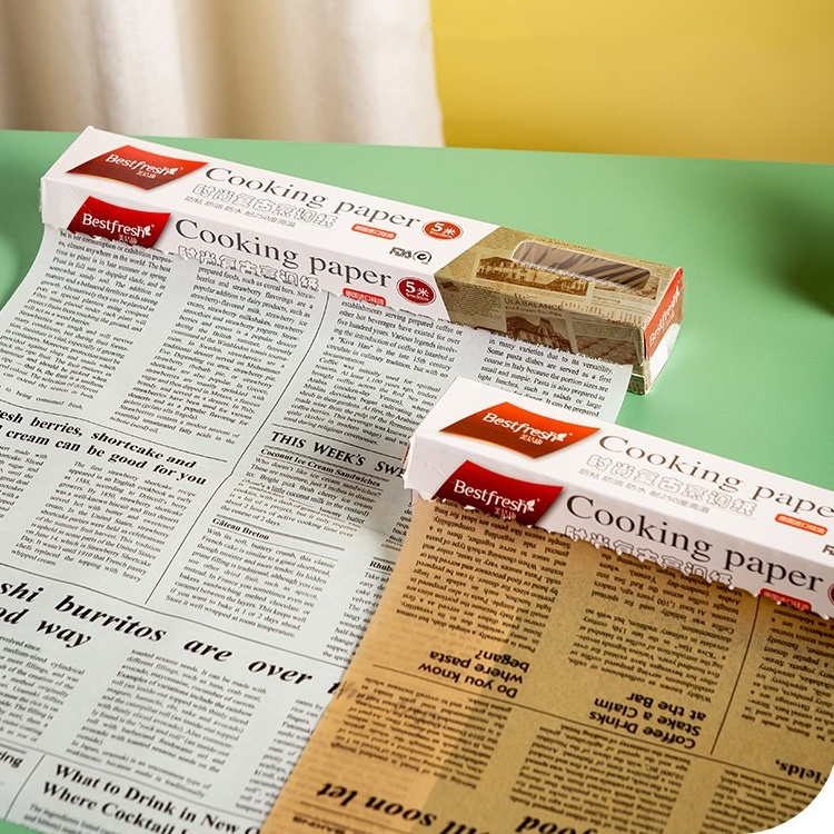 Vintage Cooking Paper with Words Greaseproof Food Paper Grease ...
