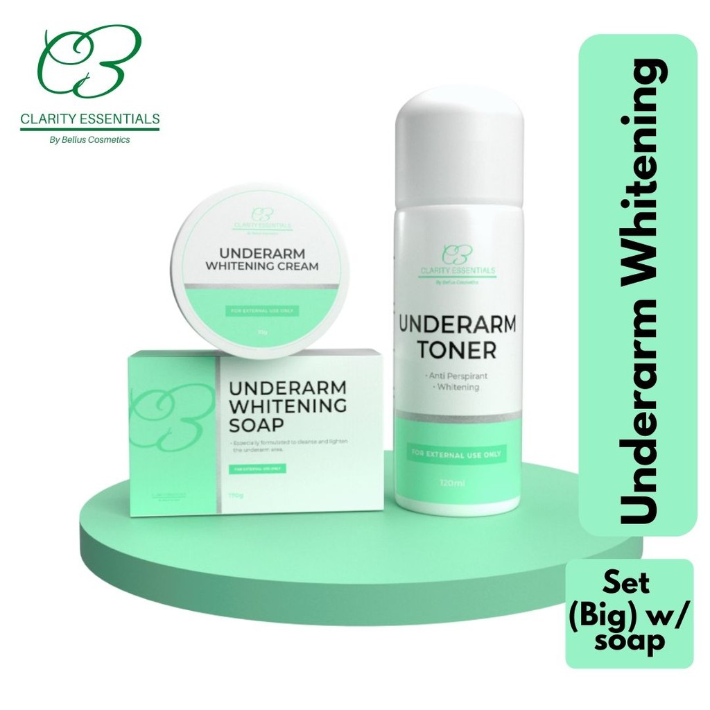 Big Set of Underarm Whitening Set | Clarity Essentials | Toner and ...