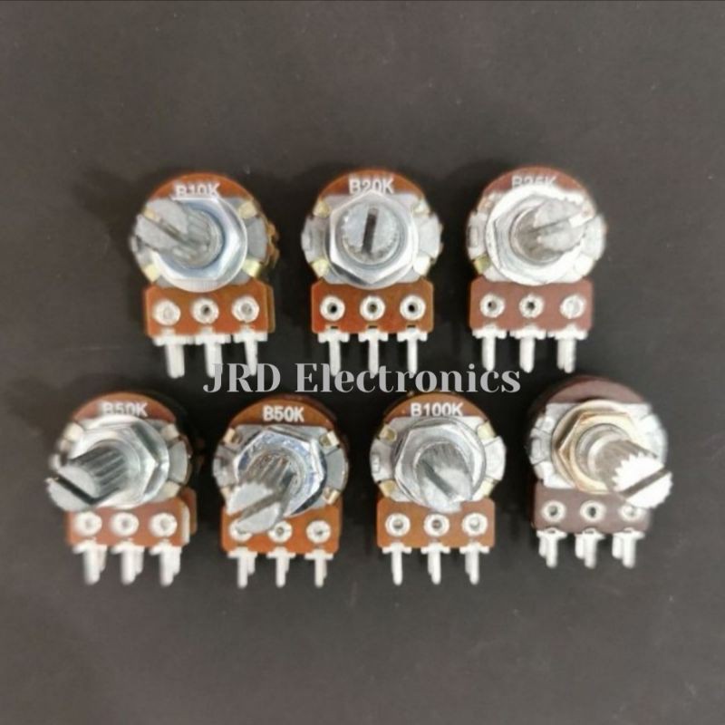 VOLUME CONTROL 16MM STEREO 10K 20K 25K 50K 100K 500K | Shopee Philippines