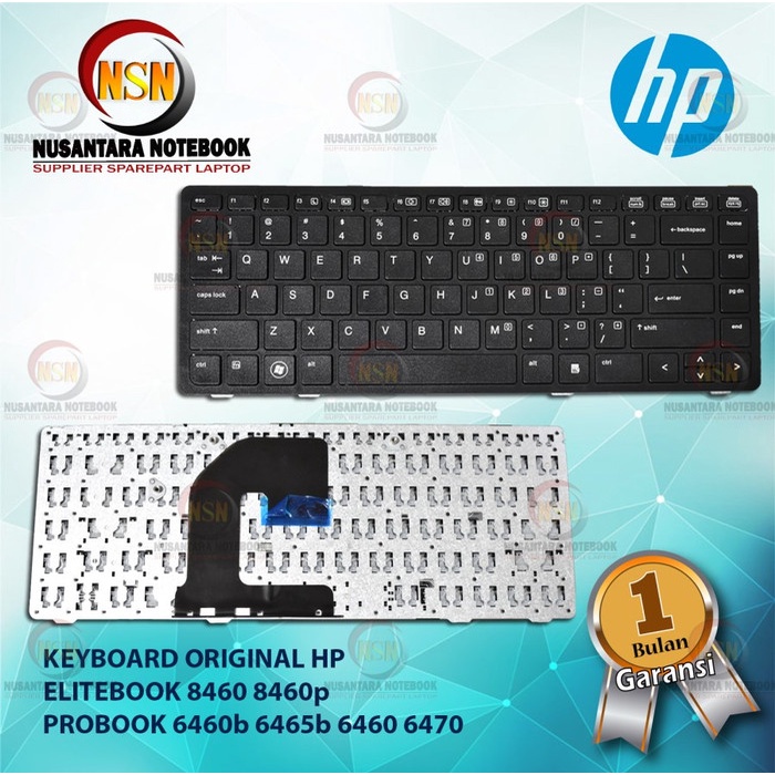 Original HP EliteBook Keyboard 8460 8460p Probook 6460 6465b 6470 ...