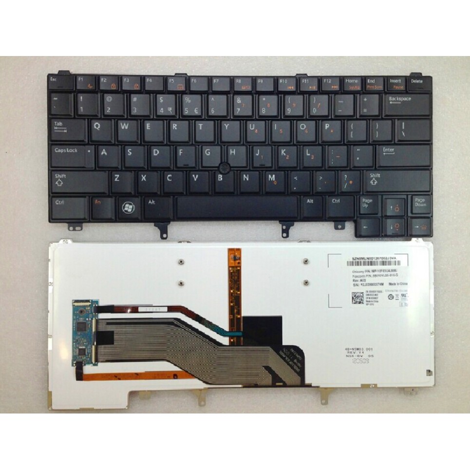 For Dell Latitude E6420 E6430 E6440 XT3 keyboard US layout black color ...