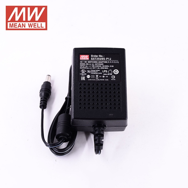Meanwell GST25U09-P1J Industrial Wall-Mounted Adapter 9V 2.55A 23W ...