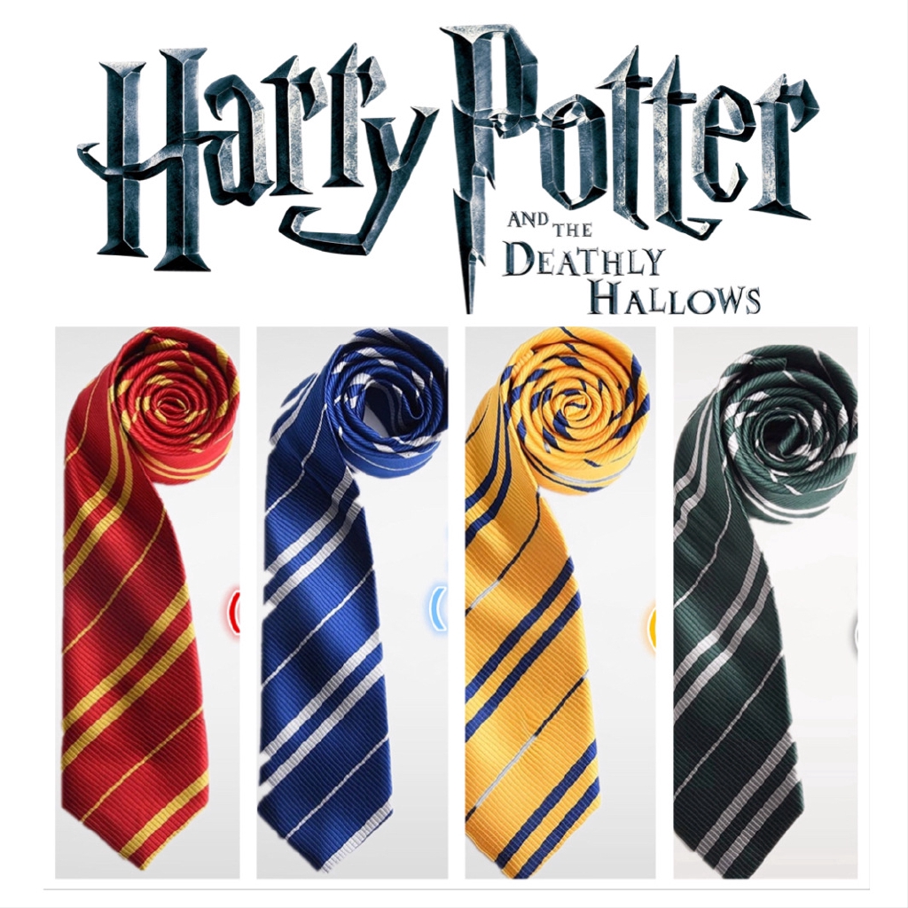 Harry Potter Tie Gryffindor Ravenclaw Slytherin Hufflepuff Neckties Red ...
