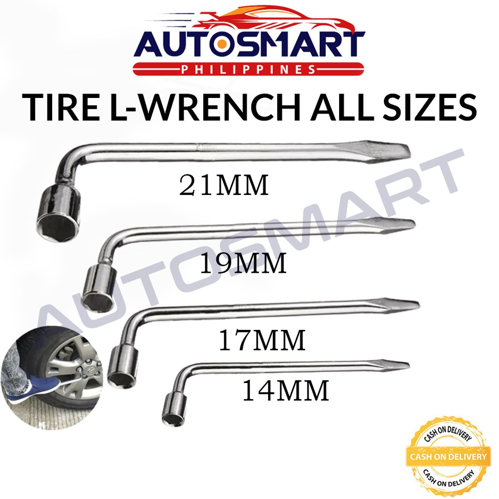 Tire Wrench L-Wrench All Sizes Available for All Vehicles | Shopee ...