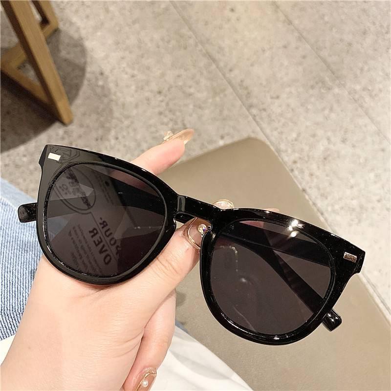 New women's sunglasses trendy street style round face to make big face ...