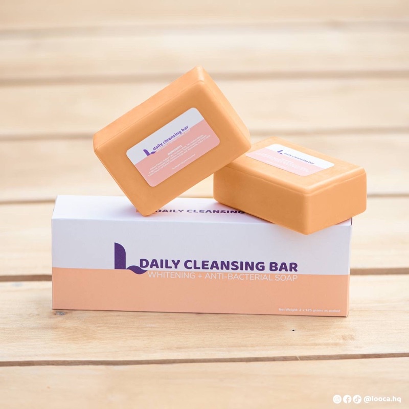 Looca Daily Cleansing Bar Whitening + Antibacterial Soap | Shopee ...