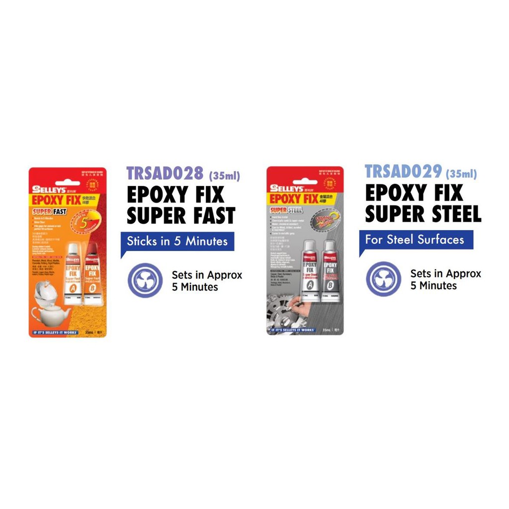 SELLEYS 35ML EPOXY FIX (SUPER FAST/SUPER STEEL) | Shopee Philippines