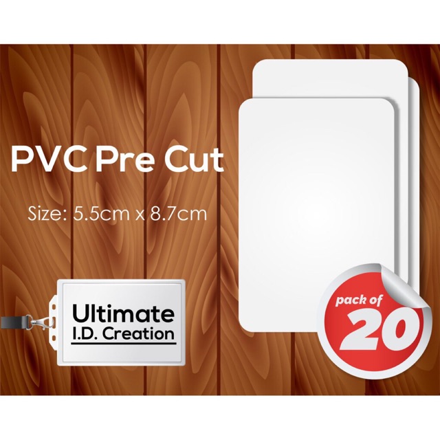 PVC Pre Cut 5.5cm x 8.7cm (20 pcs) | Shopee Philippines