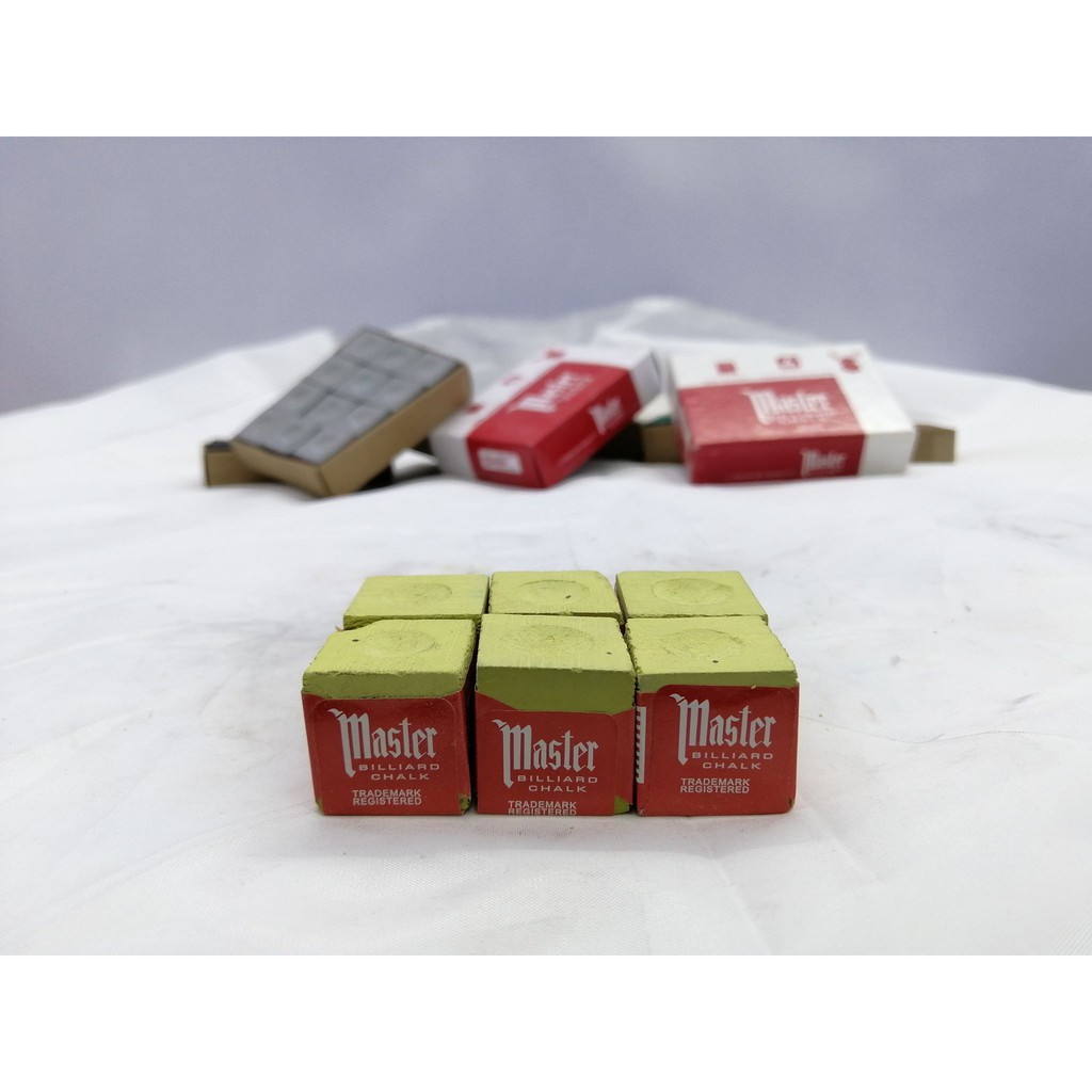 MASTER YELLOW BILLIARDS CHALK( TISA / GAMIT SA BILYARAN ) | Shopee ...