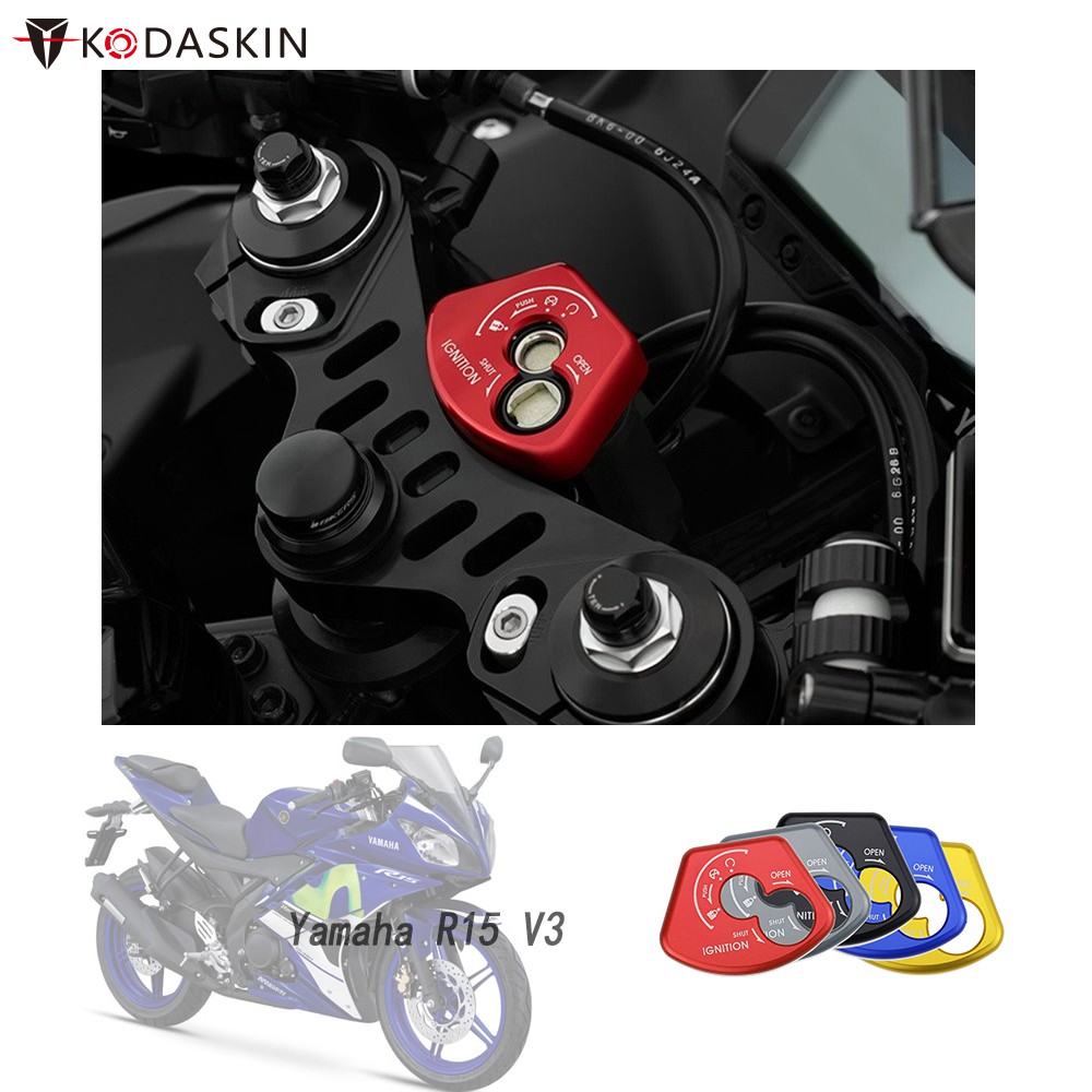 For Yamaha R15 V3 Lgnition Switch Cover KODASKIN Modified Key Case Door ...