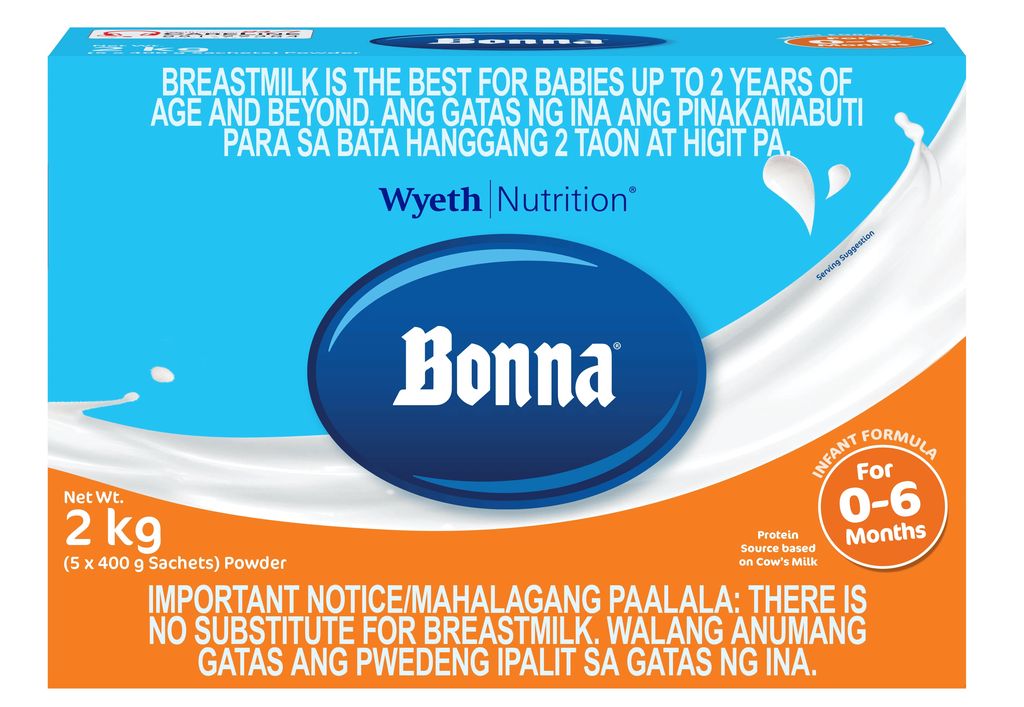 BONNA Stage 1 Infant Formula for 0 to 6 months 2kg | Shopee Philippines