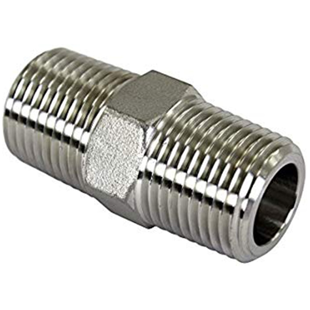 ss threaded hexagonal nipple 3/8" npt x 3/8" npt xde | Shopee Philippines