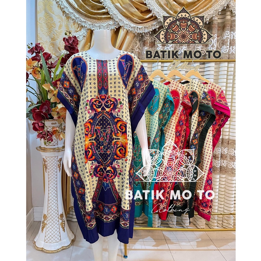 BATIKMOTO L V BRANDED Elegant Princess Kaftan Batik Daster Dress ...