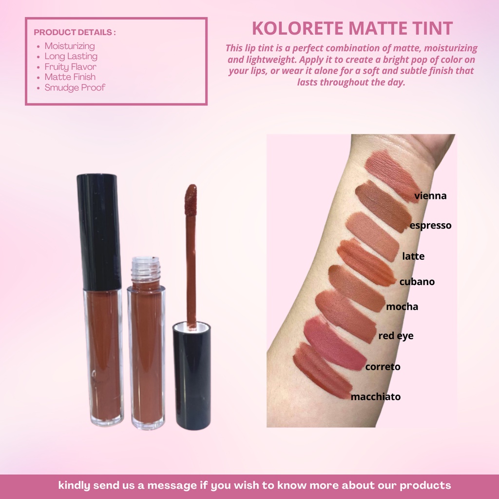 Kolorete Matte Lip Tint | Shopee Philippines