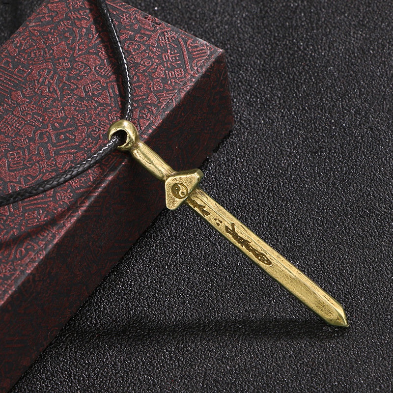 Yueying Do Old Vintage Bagua Sword Pure Copper Decoration Pendant ...