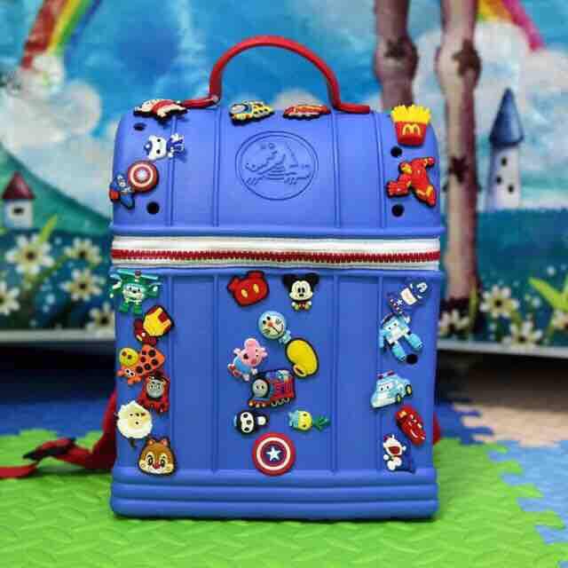 Crocs backpack for Kids with Free 20 assorted Jibbits Korean fashion ...