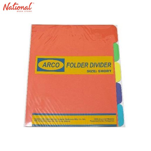Arco Folder Divider Short 5Tabs Colored National Book Store | Shopee ...