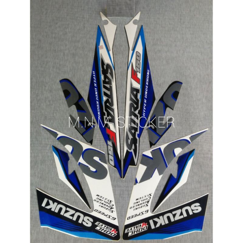 Raider 150 Reborn Decals/Sticker 2016 model carb Blue White | Shopee ...