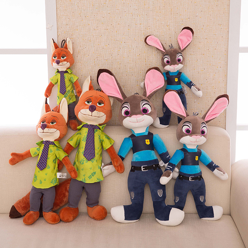 Zootopia/Zootropolis Cartoon Stuffed Doll Rabbit Judy Fox Nick Plush ...