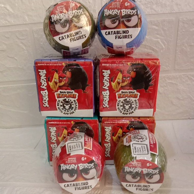 【ready Stock】♧ Angry Birds Catablind Figures Crate Popper Plush