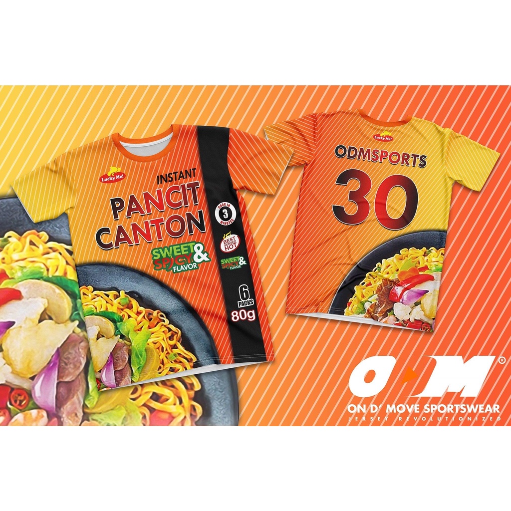 Pancit Canton Jersey Full Sublimation Tshirt（Customized Name and Number ...