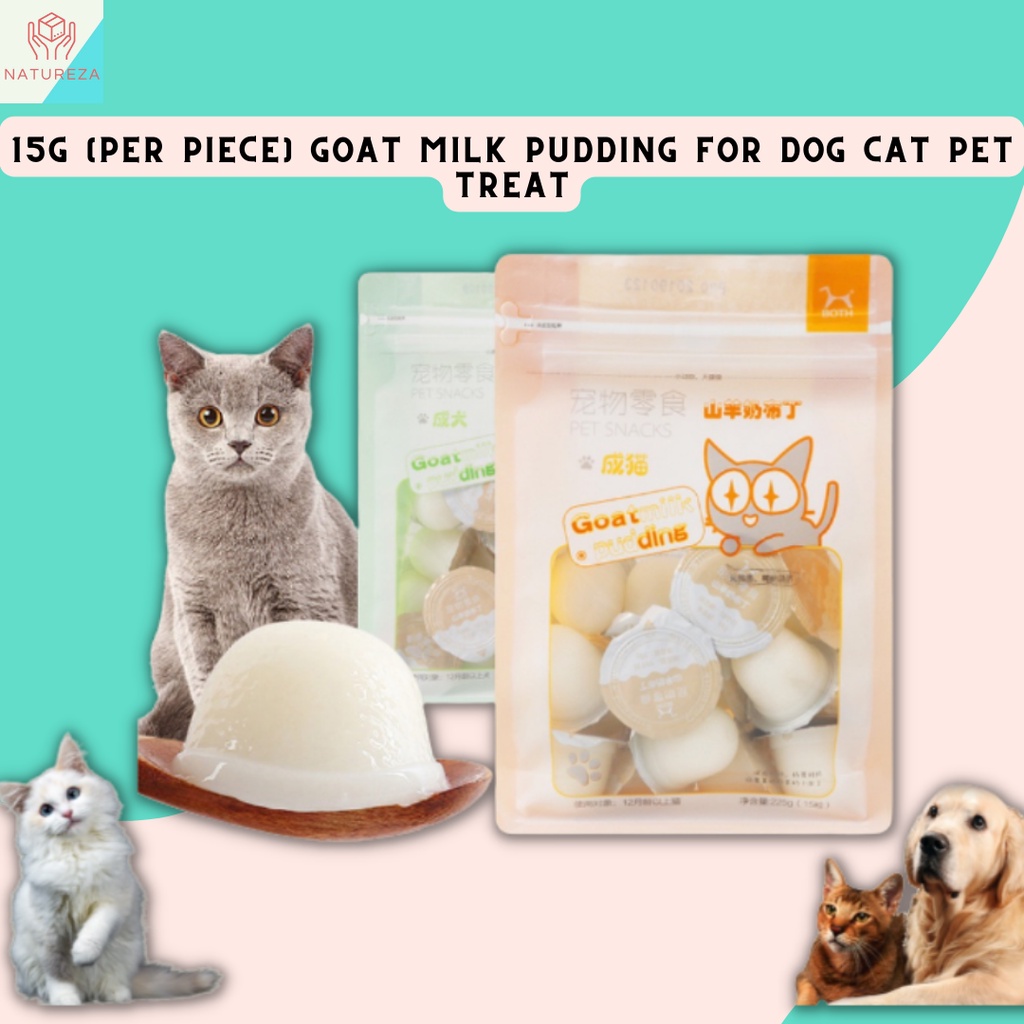 15g [Per Piece] Goat Milk Pudding for Dog Cat Pet Treat | Shopee ...