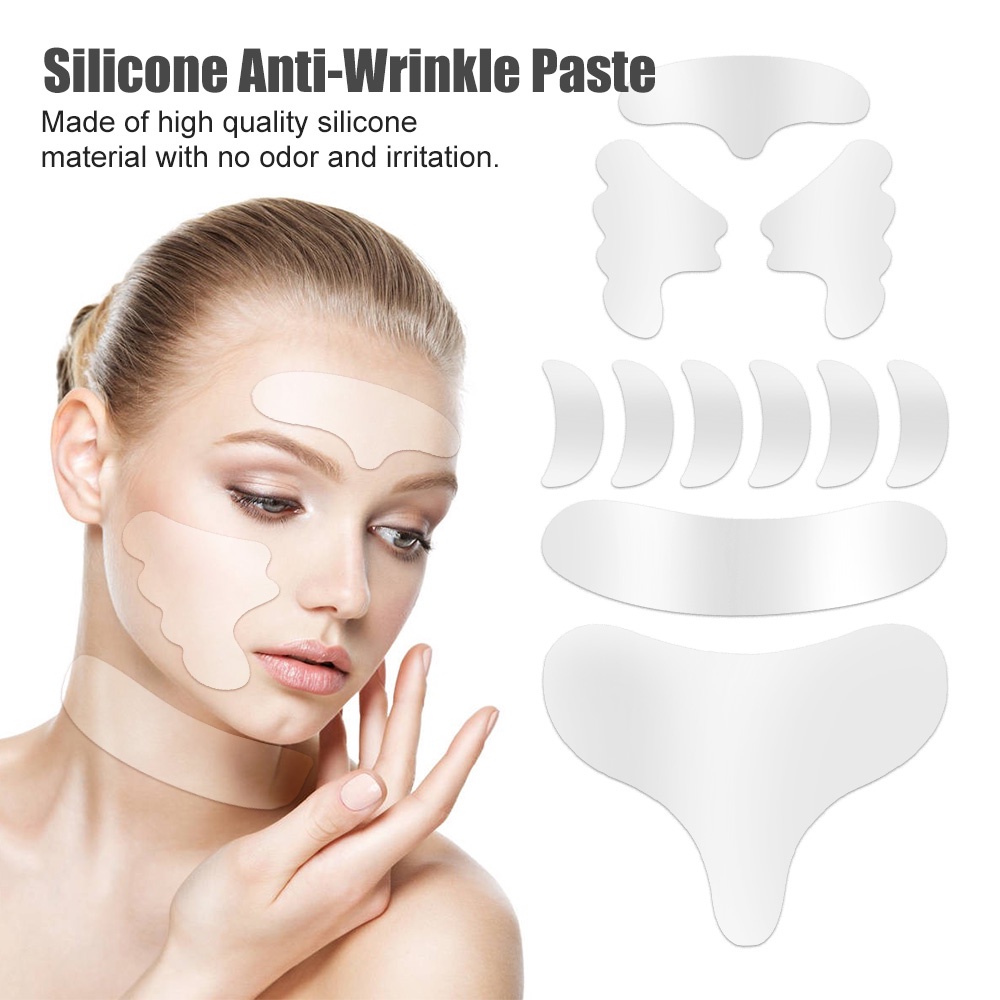 3/5/11/16/18 PCS Silicone Anti Wrinkle Sticker Set Invisible Patch for ...
