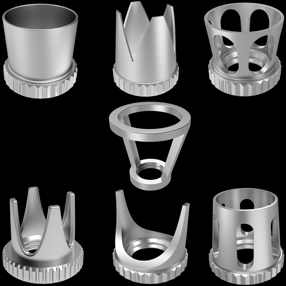 Airbrush Nozzle Cap Accessory Crown/Tomahawk/ hollow condensing ...