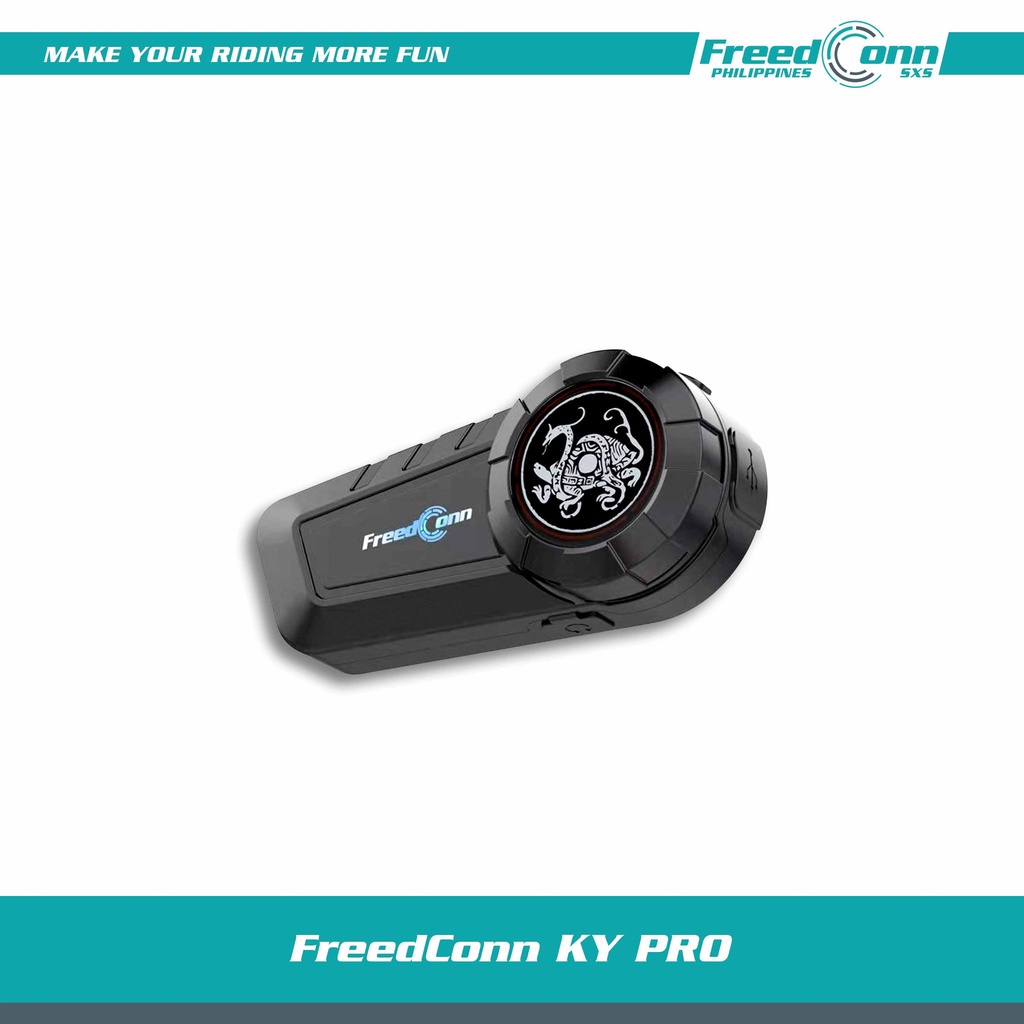 Freedconn KY-Pro Motorcycle Helmet Bluetooth Intercom | Shopee Philippines